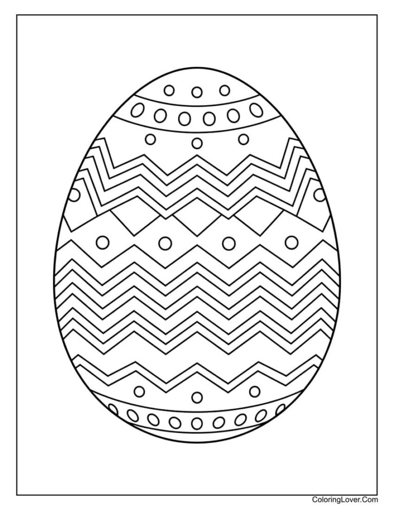 57 Easter Coloring Pages (Printables: Egg, Bunny, and More)