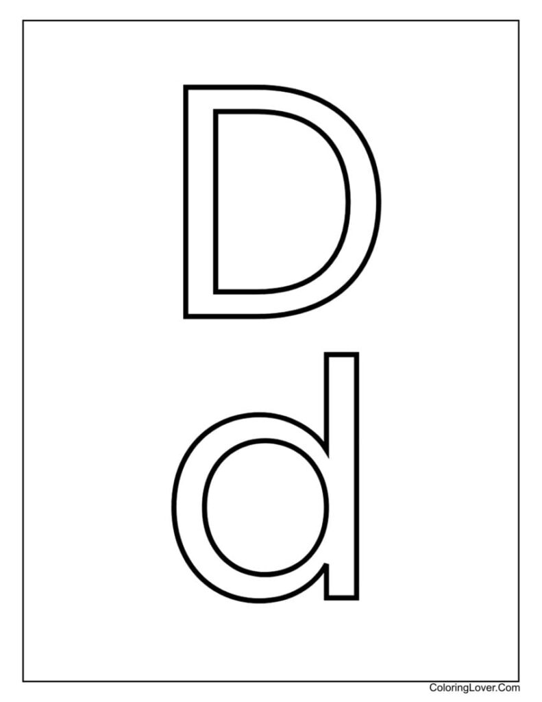 Alphabet Coloring Pages (Free Printable A-Z Letters in PDF)