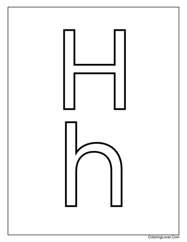 Alphabet Coloring Pages (Free Printable A-Z Letters in PDF)