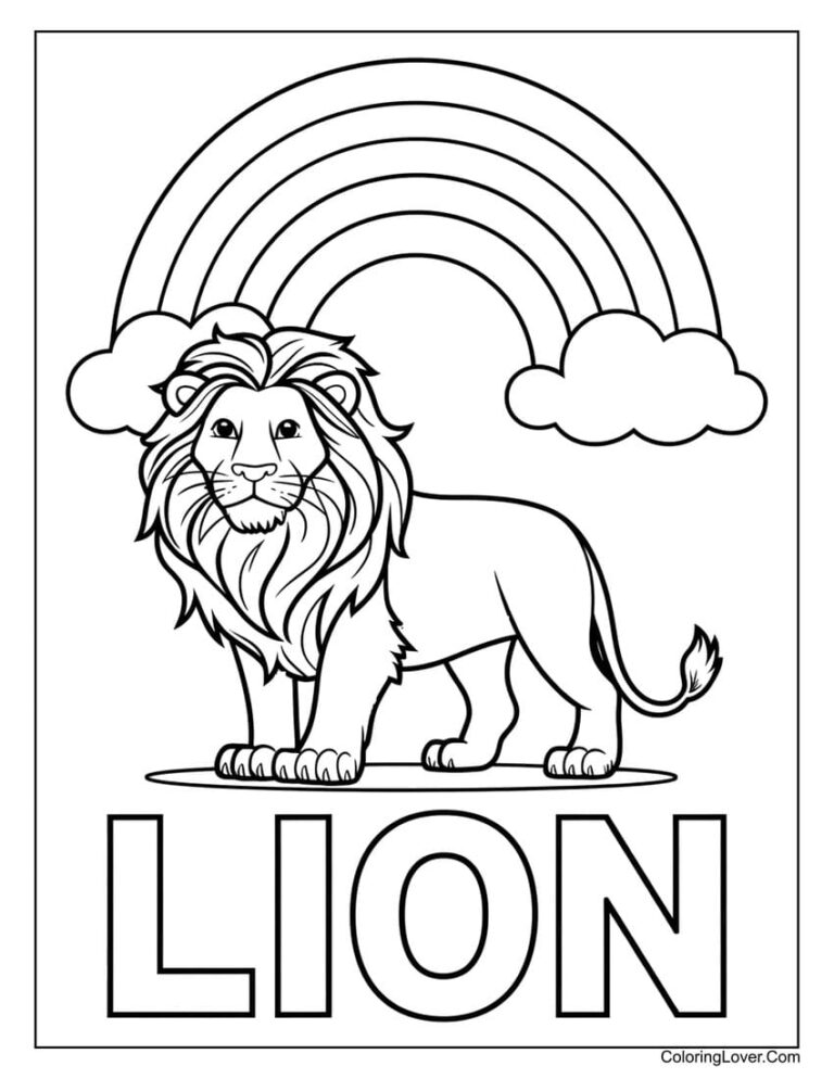 51 Rainbow Coloring Pages (Free Printables for Kids)