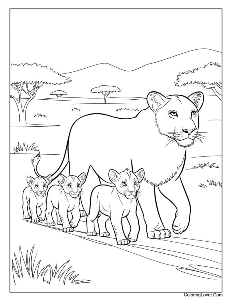 54 Lion Coloring Pages (Free Printables for All Ages)