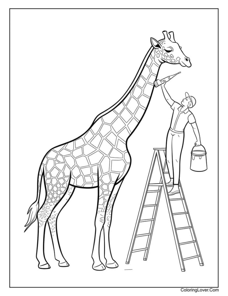 33 Giraffe Coloring Pages (Free Printables for All Ages)