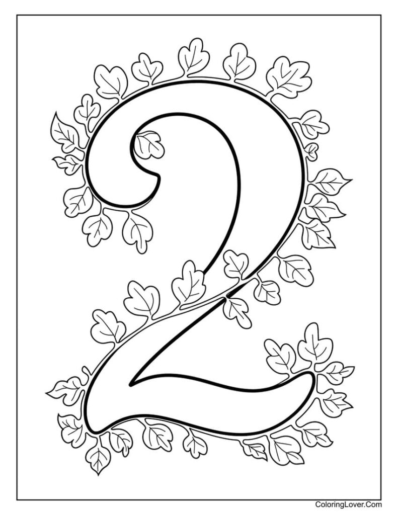 Printable Number Coloring Pages (Preschool and Kindergarten)