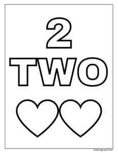 Printable Number Coloring Pages (Preschool and Kindergarten)