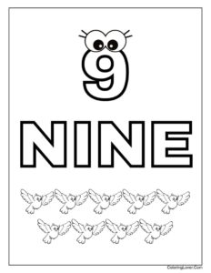Printable Number Coloring Pages (Preschool and Kindergarten)