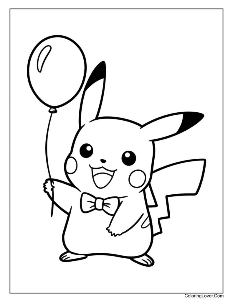 52 Pikachu Coloring Pages (Free Printables for All Ages)