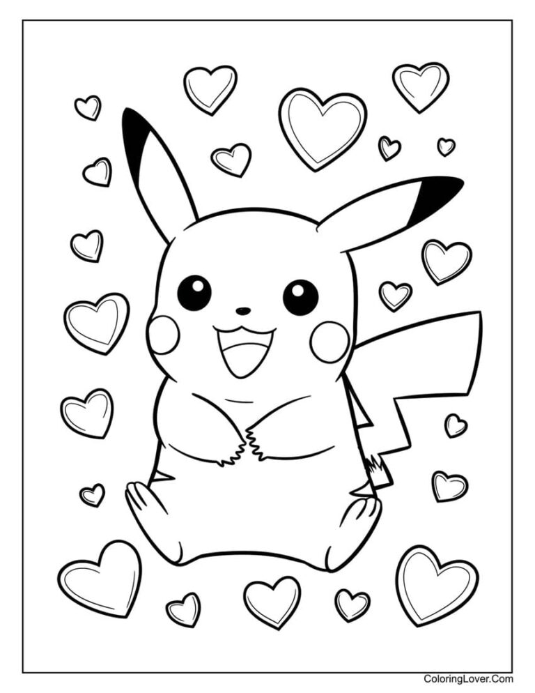 52 Pikachu Coloring Pages (Free Printables for All Ages)