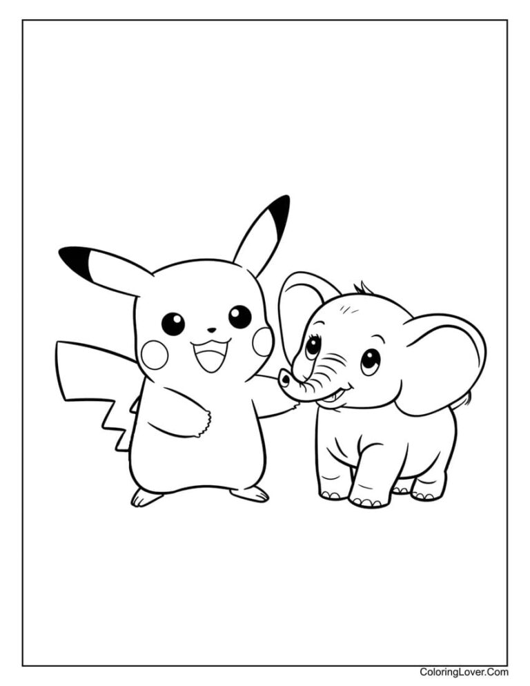 52 Pikachu Coloring Pages (Free Printables for All Ages)