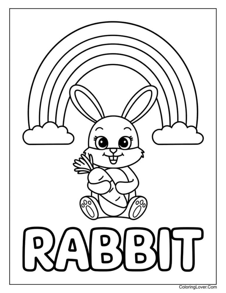 51 Rainbow Coloring Pages (Free Printables for Kids)