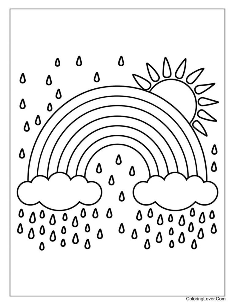 51 Rainbow Coloring Pages (Free Printables for Kids)