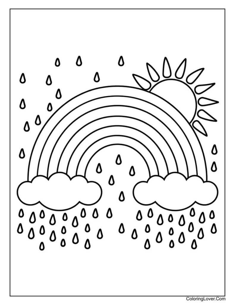 51 Rainbow Coloring Pages (Free Printables for Kids)