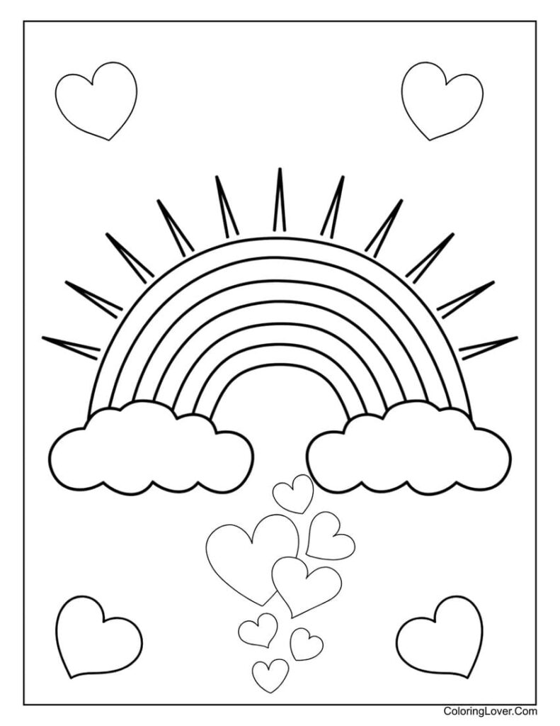 51 Rainbow Coloring Pages (Free Printables for Kids)