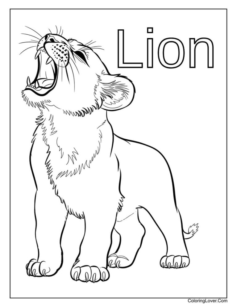 54 Lion Coloring Pages (Free Printables for All Ages)