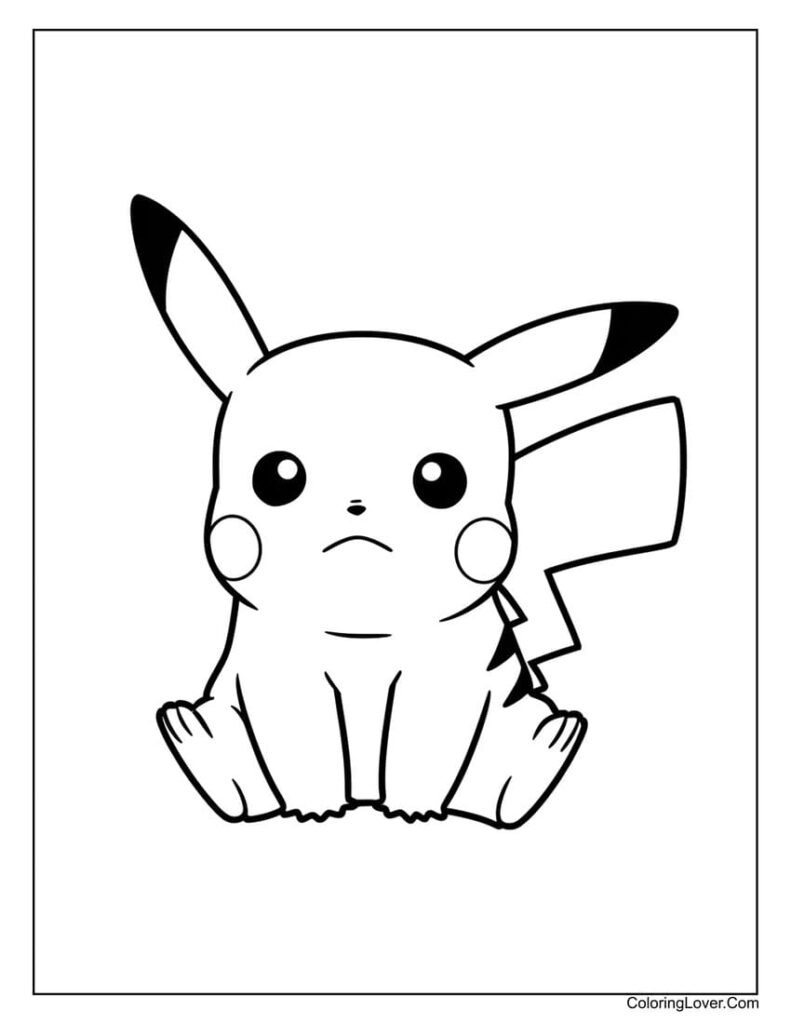 52 Pikachu Coloring Pages (Free Printables for All Ages)