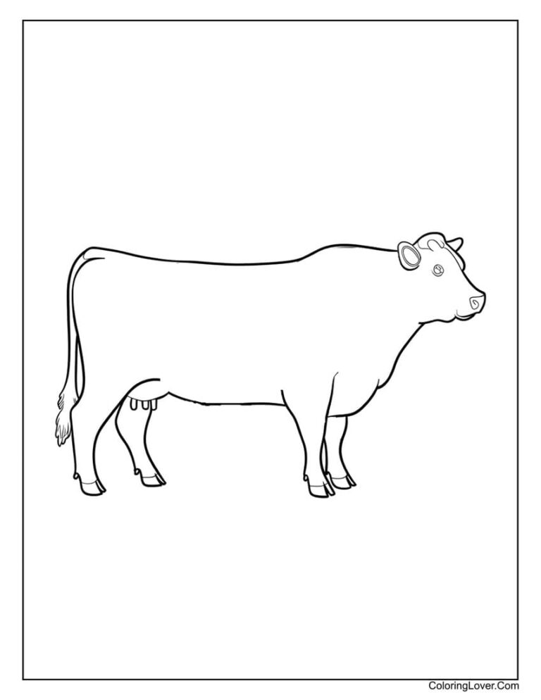 45 Cow Coloring Pages (Free Printables for All Ages)