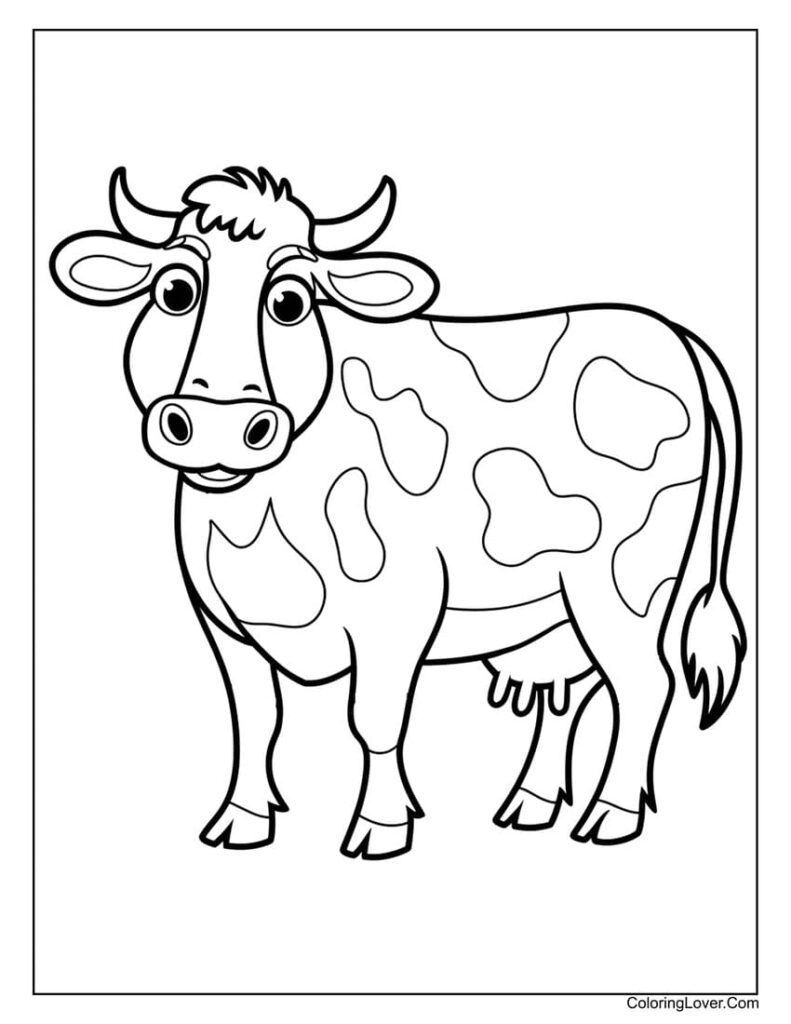 45 Cow Coloring Pages (Free Printables for All Ages)