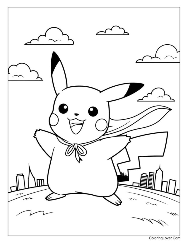 52 Pikachu Coloring Pages (Free Printables for All Ages)