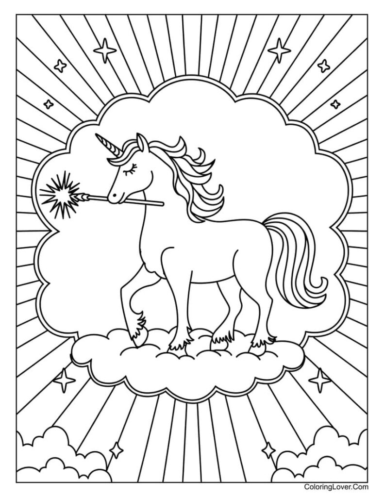 76 Unicorn Coloring Pages (Free Printables for All Ages)