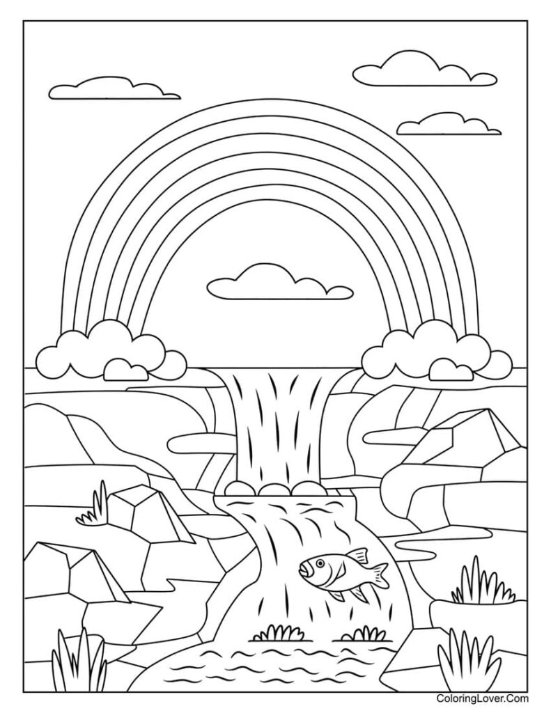 51 Rainbow Coloring Pages (Free Printables for Kids)
