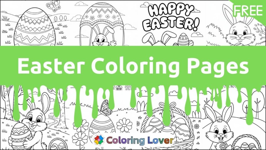 50+ Easter Egg Coloring Pages (Free Printables for All Ages)