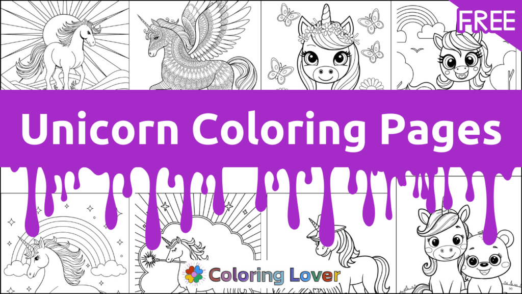 Printable Number Coloring Pages (Preschool and Kindergarten)