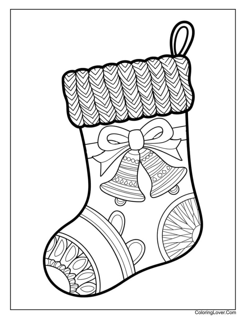 21 Christmas Stocking Coloring Pages (Free Printables for All Ages)