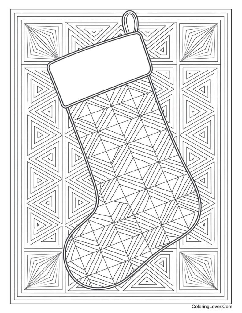 21 Christmas Stocking Coloring Pages (Free Printables for All Ages)