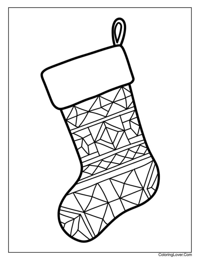 21 Christmas Stocking Coloring Pages (Free Printables for All Ages)