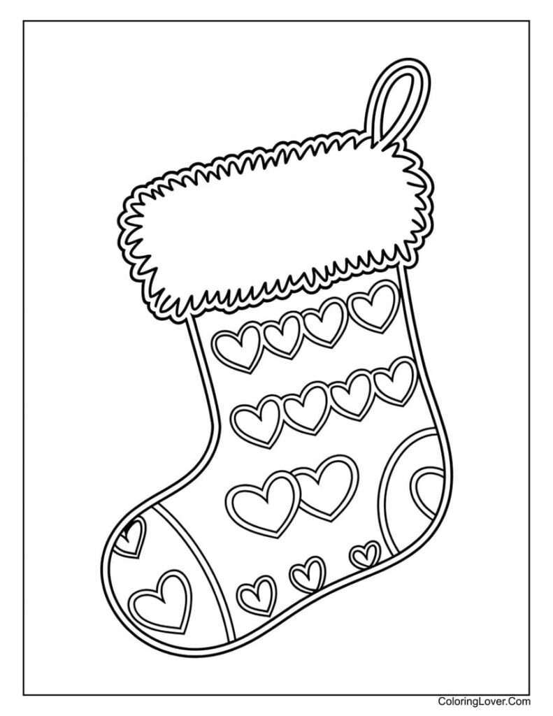 21 Christmas Stocking Coloring Pages (Free Printables for All Ages)