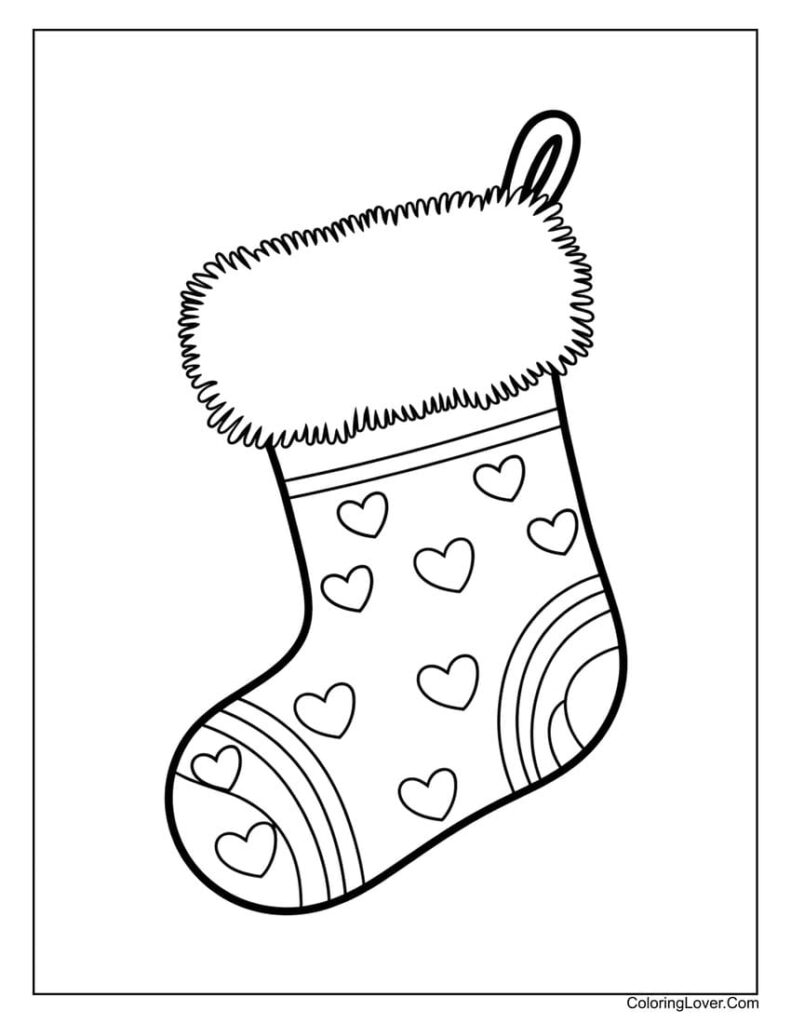 21 Christmas Stocking Coloring Pages (Free Printables for All Ages)