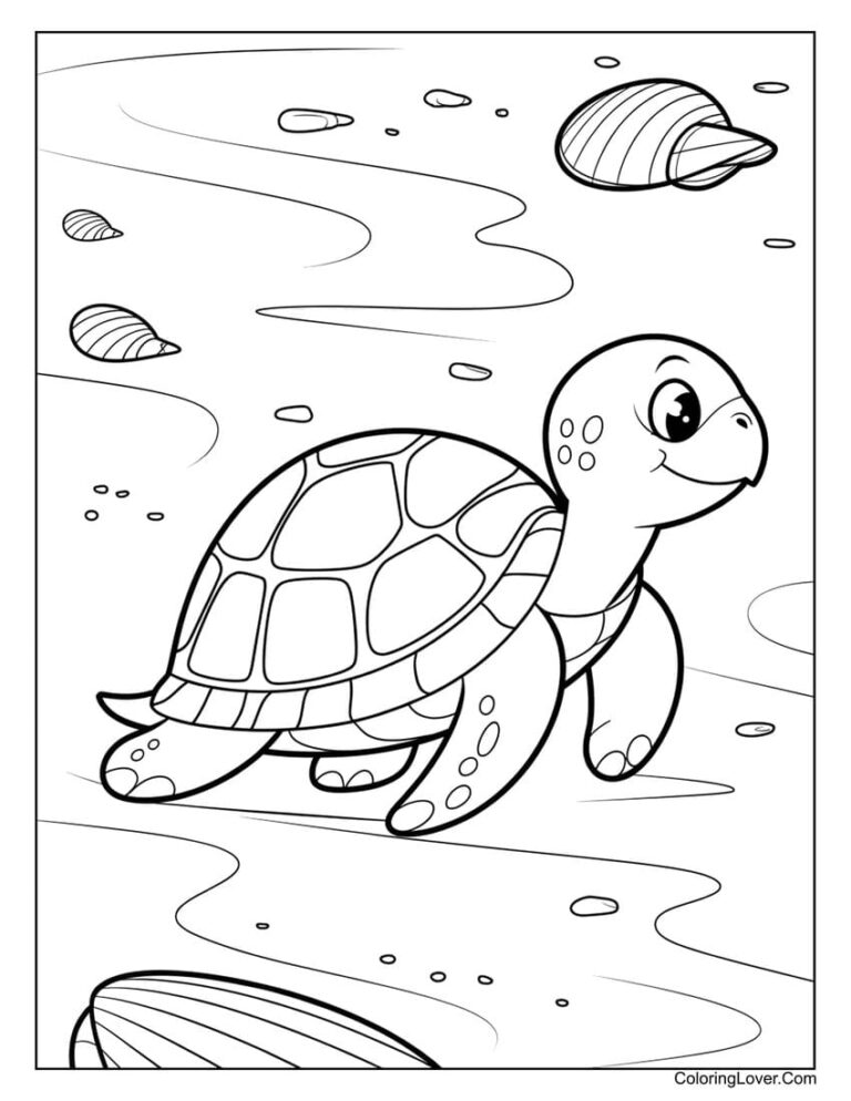 42 Turtle Coloring Pages (Free Printables for All Ages)