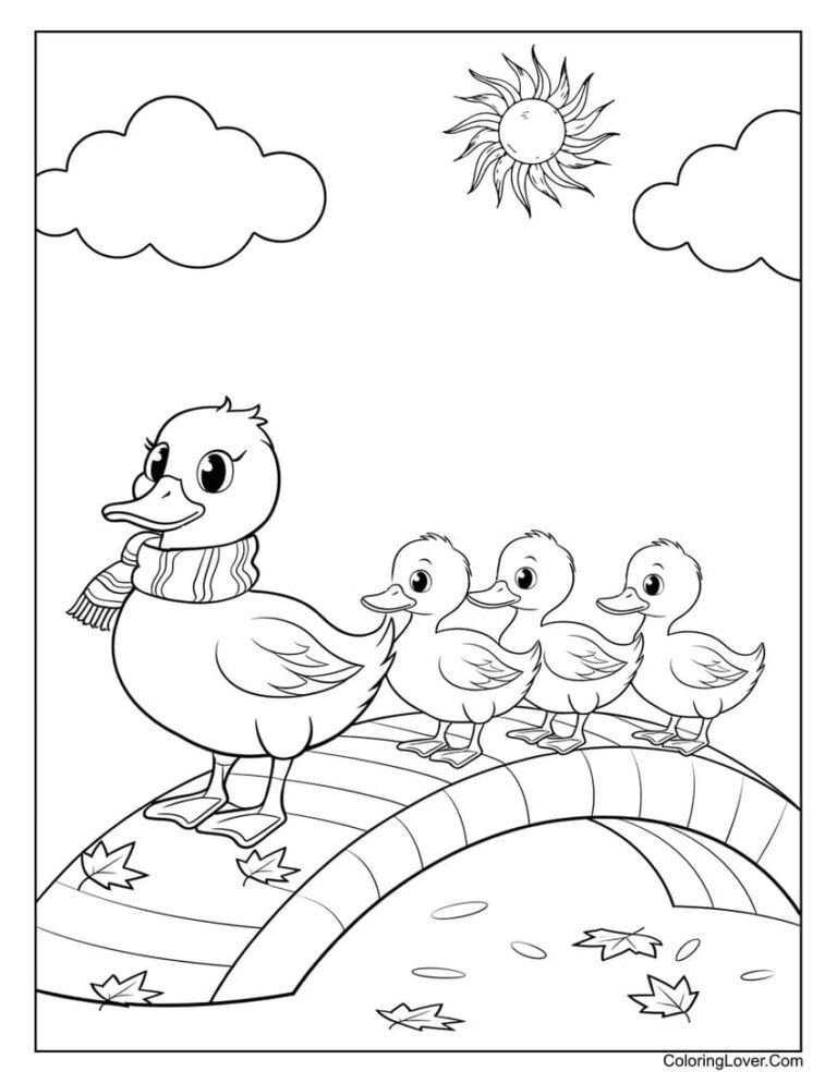 39 Duck Coloring Pages (Free Printables for All Ages)