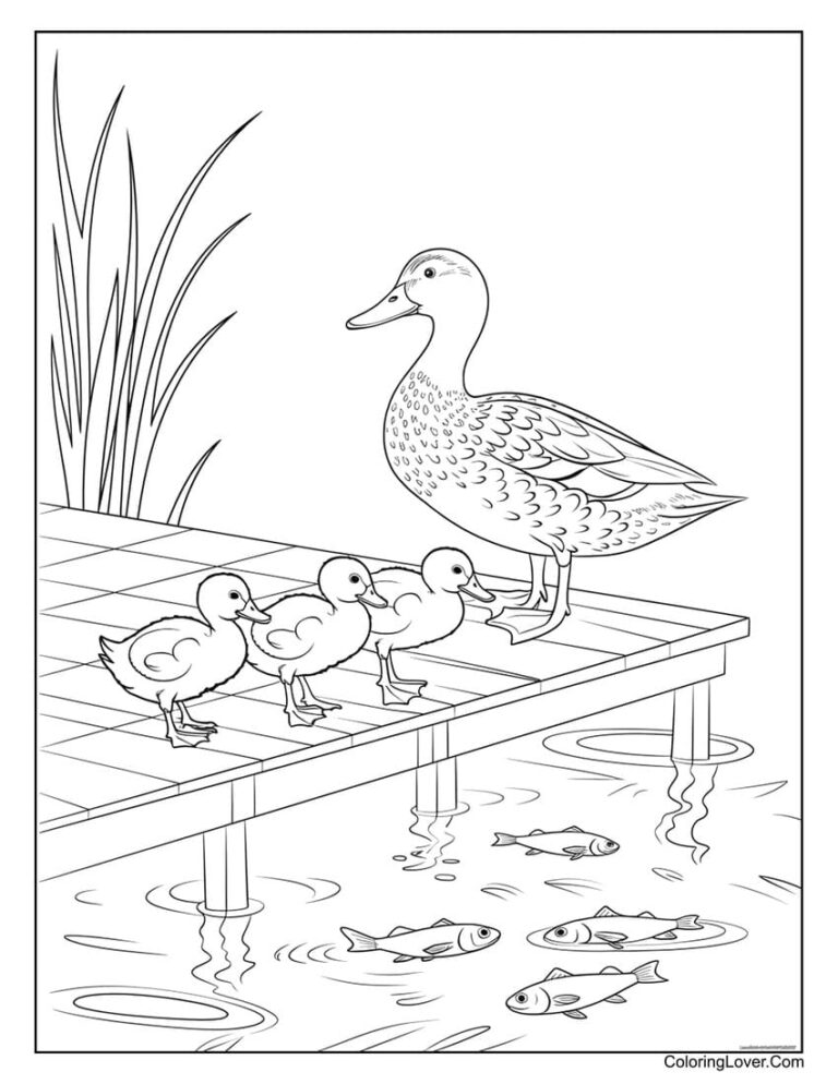 39 Duck Coloring Pages (Free Printables for All Ages)