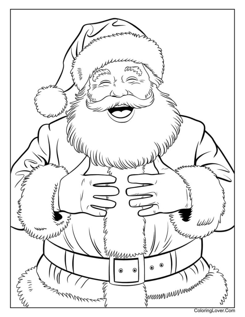 58 Santa Claus Coloring Pages (Free Printables for All Ages)
