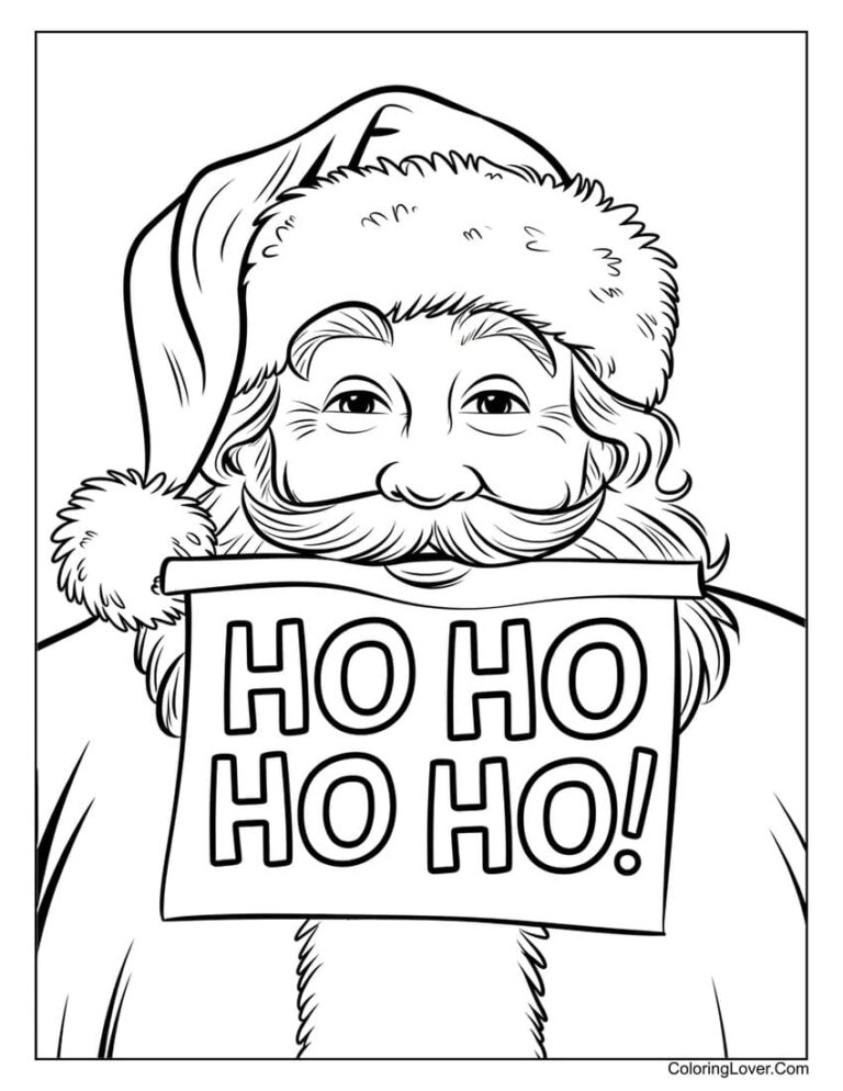 58 Santa Claus Coloring Pages (Free Printables for All Ages)