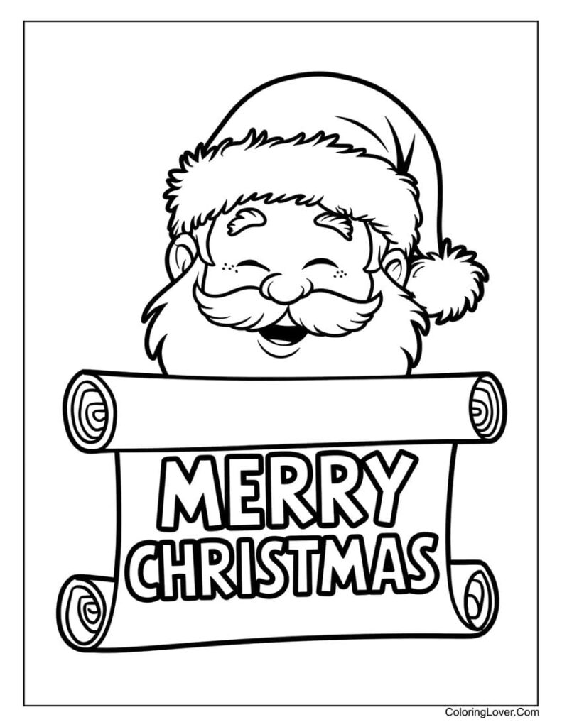 58 Santa Claus Coloring Pages (Free Printables for All Ages)