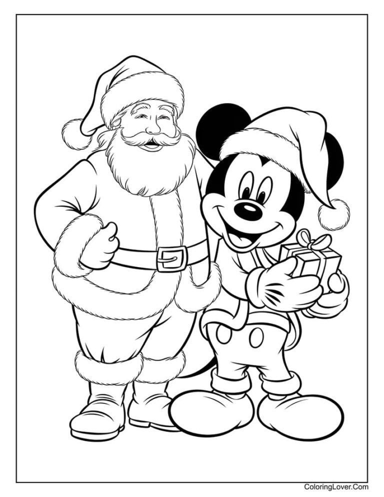 58 Santa Claus Coloring Pages (Free Printables for All Ages)