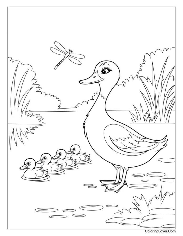 39 Duck Coloring Pages (Free Printables for All Ages)