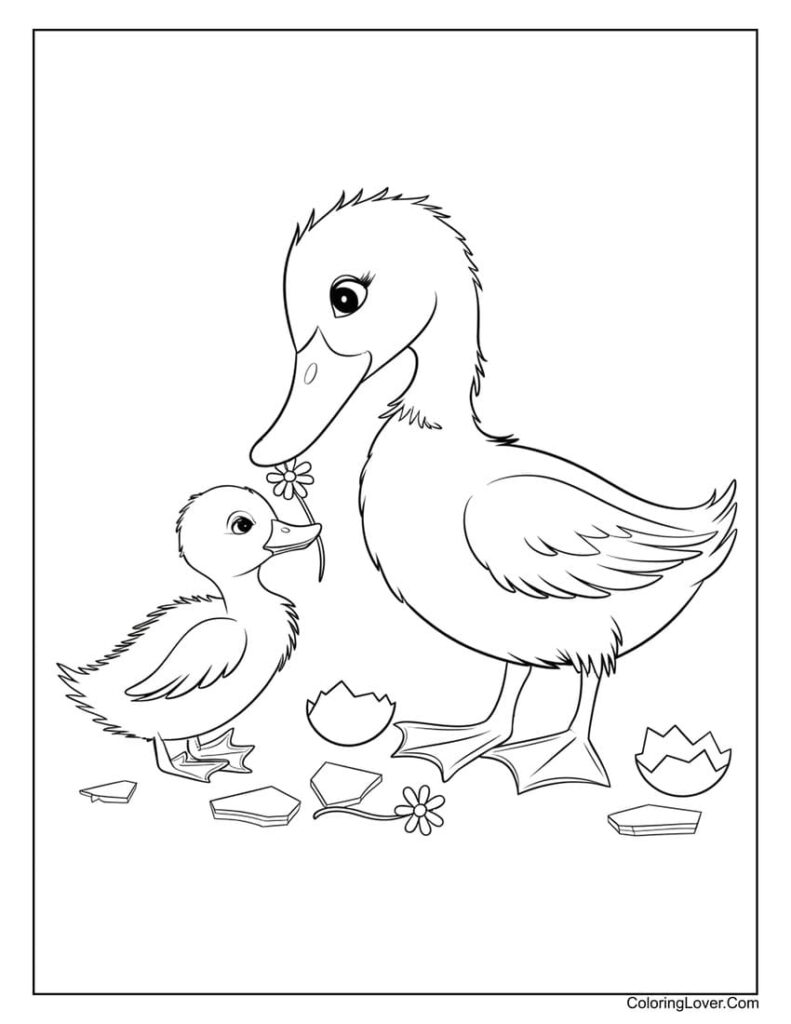 39 Duck Coloring Pages (Free Printables for All Ages)