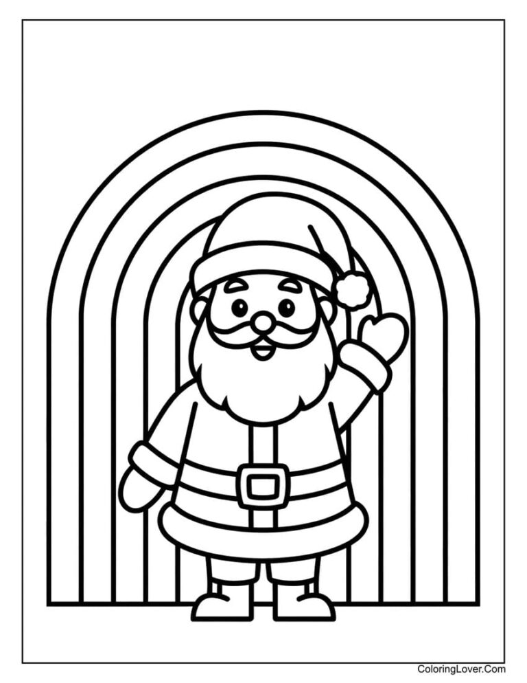 58 Santa Claus Coloring Pages (Free Printables for All Ages)