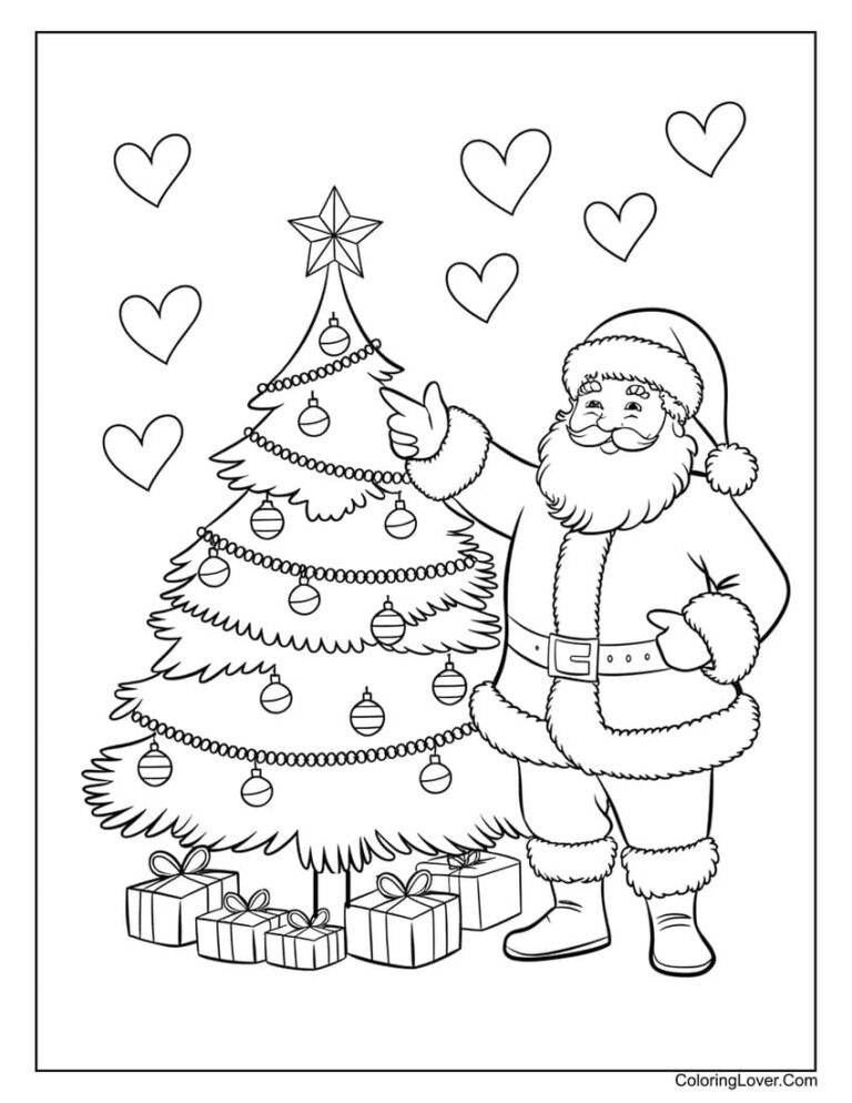 58 Santa Claus Coloring Pages (Free Printables for All Ages)