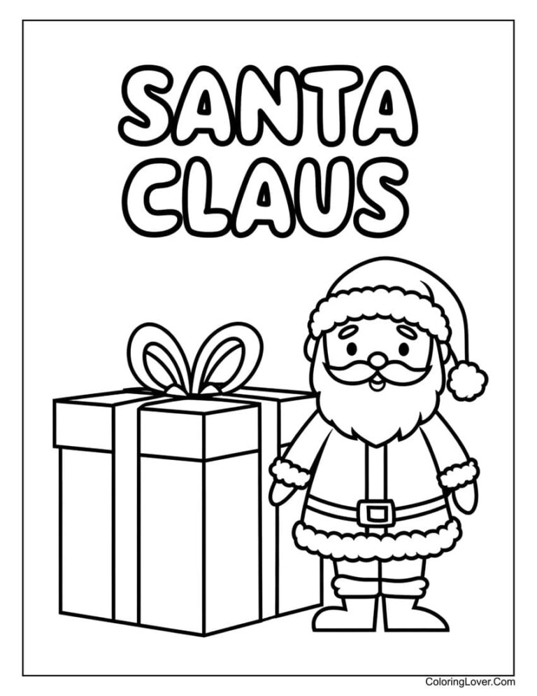 58 Santa Claus Coloring Pages (Free Printables for All Ages)