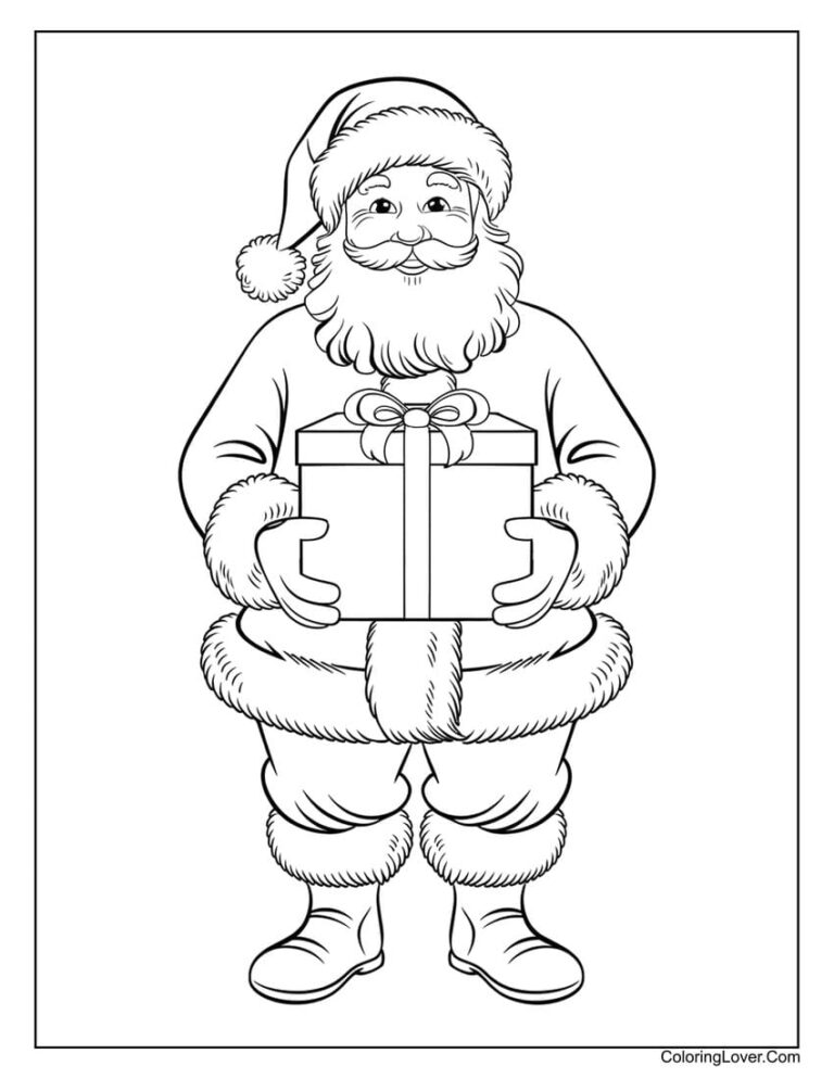 58 Santa Claus Coloring Pages (Free Printables for All Ages)