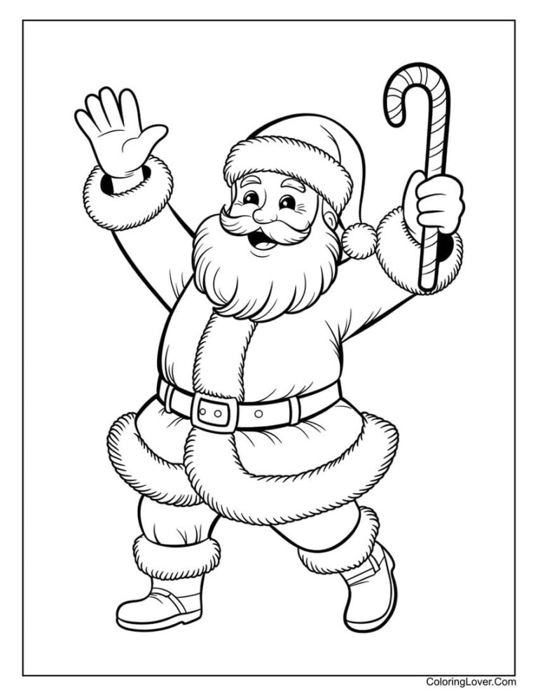 58 Santa Claus Coloring Pages (Free Printables for All Ages)