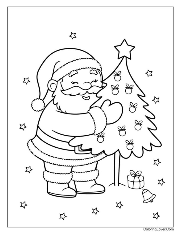 58 Santa Claus Coloring Pages (Free Printables for All Ages)