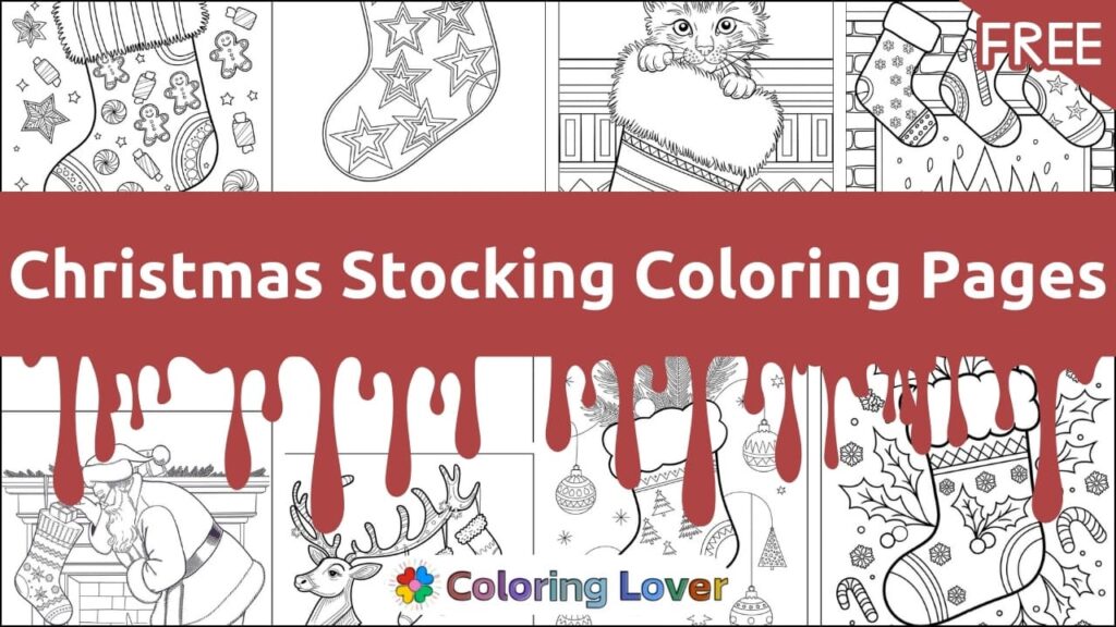 21 Christmas Stocking Coloring Pages (Free Printables for All Ages)