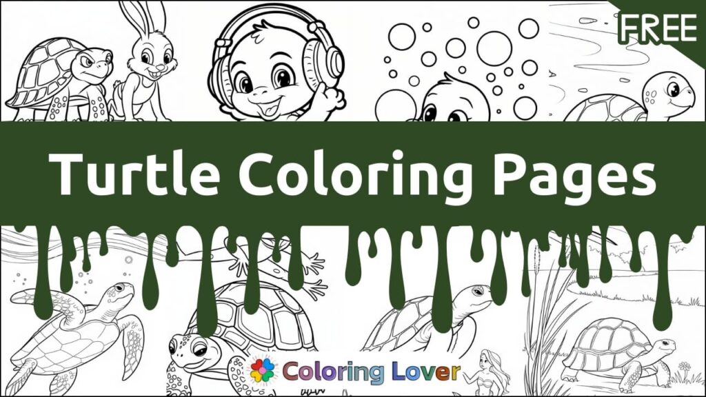 42 Turtle Coloring Pages (Free Printables for All Ages)