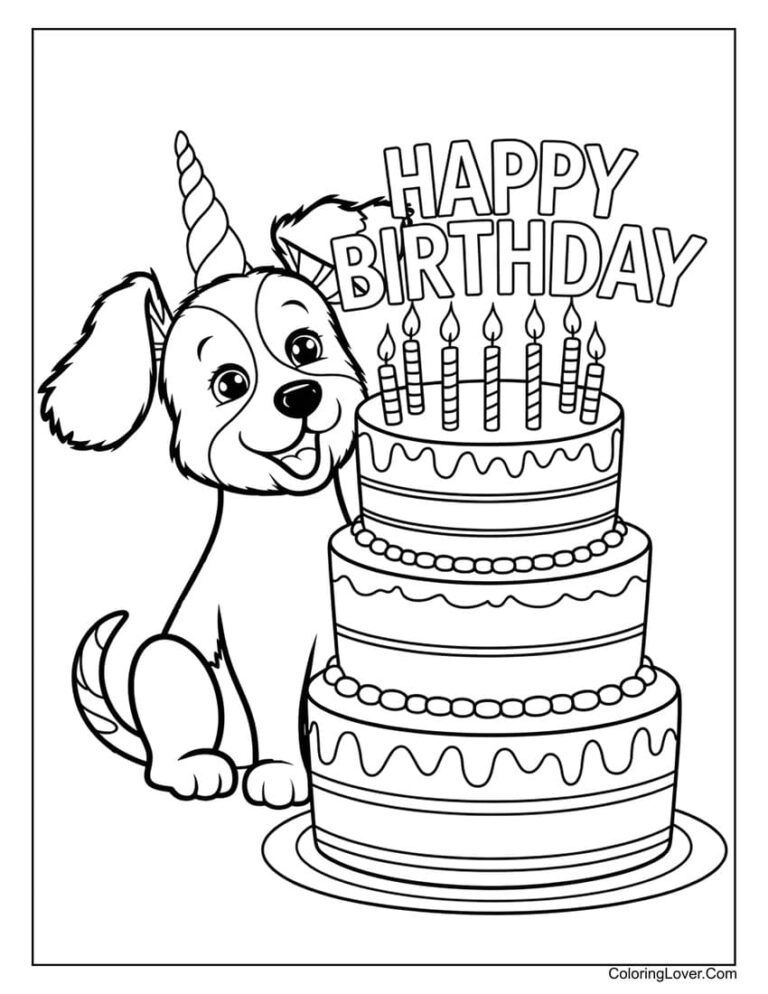 77 Dog Coloring Pages (Free Printables for All Ages)