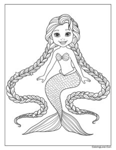 51 Mermaid Coloring Pages (Free Printables for All Ages)