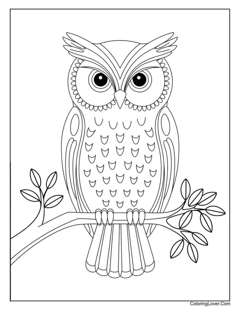 39 Owl Coloring Pages (Free Printables for All Ages)